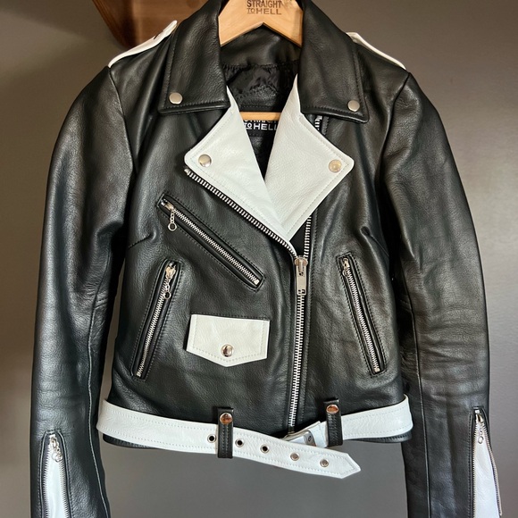Straight To Hell | Jackets & Coats | Straight To Hell Black And White ...